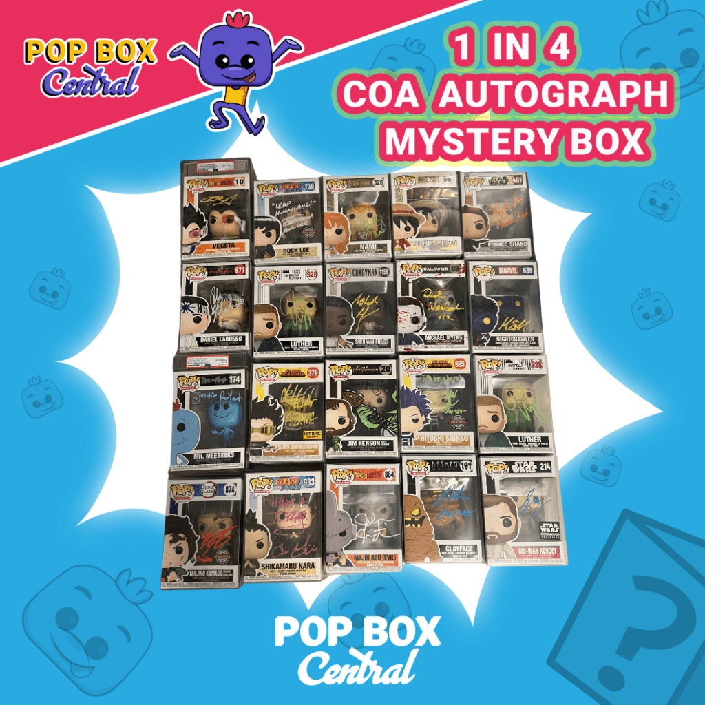 1 in 4 COA Autograph Mystery Box - Pop Box Central